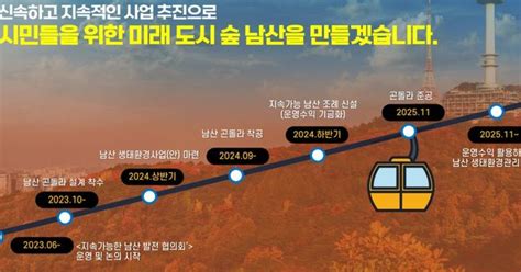 명동역~남산 정상 잇는 곤돌라 생긴다…2025년 도입 종합