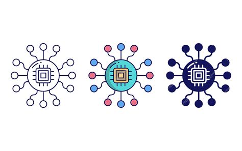 Premium Vector Ai Chip Icon
