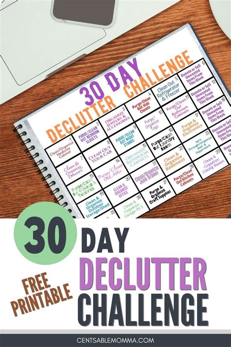 30 Day Declutter Challenge FREE Printable Trucos Para La Escuela Escuela Trucos