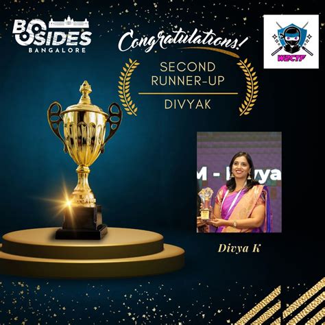 Divya K 🇮🇳 On Linkedin Thanks A Lot Bsides Bangalore For Giving Me An Opportunity To