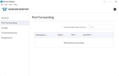Port Forwarding Rancher Desktop Docs