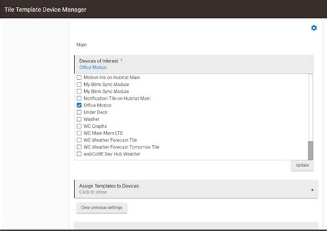 Beta Tile Template Device Manager 🚧 Developers Hubitat