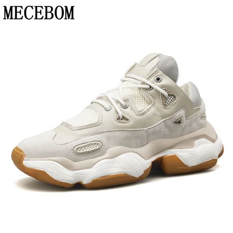 Мужские кроссовки на массивном каблуке Роскошная замшевая и сетчатая дышащая мужская