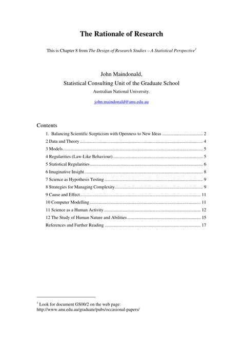 PDF The Rationale Of Research