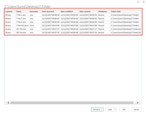 Get A List Of File Names From Folders And Sub Folders Using Power Query