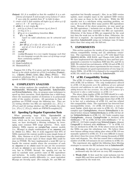 Xml Schema Computations Schema Compatibility Testing And Subschema