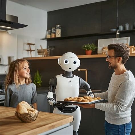 Free Robot Serving Cookies Image Robot Kitchen Cookies Download