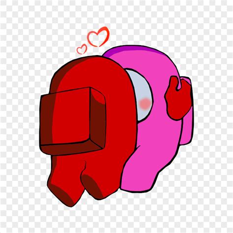 Hd Valentine Love Red Kiss Pink Among Us Characters Png Citypng