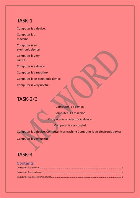TASK 1 HMMM TASK Computer Is A Device Computer Is A Machine Computer Is An Electronic