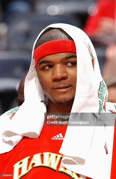 Josh Smith Of The Atlanta Hawks Sits On The Bench During A Game News