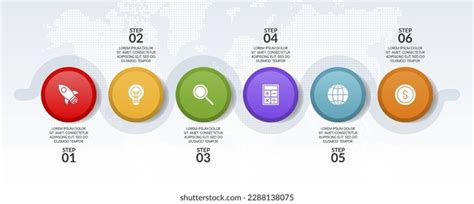 6 Steps Flow Chart Infographics Design Stock Vector Royalty Free 2288138075 Shutterstock