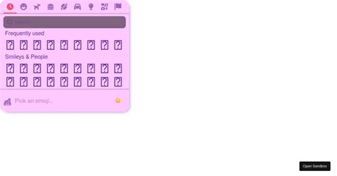 Custom Emoji Picker Codesandbox