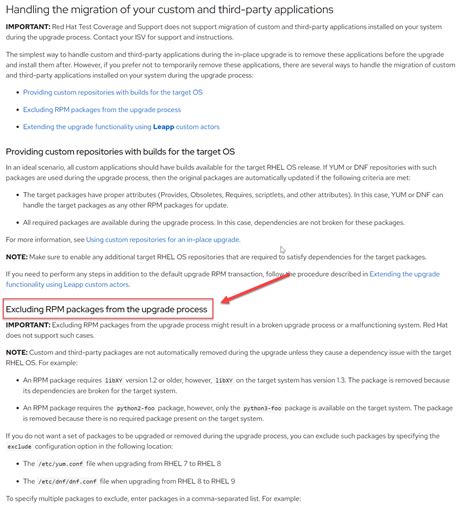 Leapp Upgrade Removes A Lot Packages On The Upgrading Process As