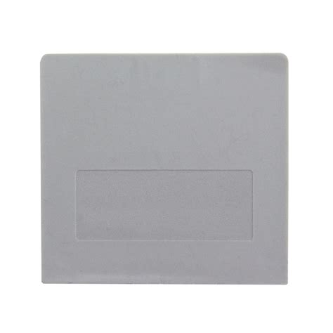 Din Rail Mounted Terminal Block End Cover Used With Miniature Terminal Blocks Asimbk 3ez And