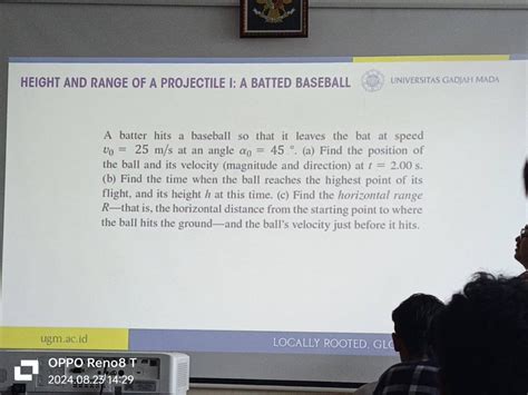 HEIGHT AND RANGE OF A PROJECTILE I A BATTED StudyX