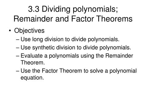 Ppt Chapter 3 Polynomial And Rational Functions Powerpoint Presentation Id 366643