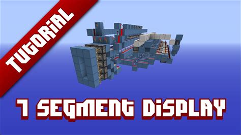 Minecraft Tutorial 7 Segment Display Youtube