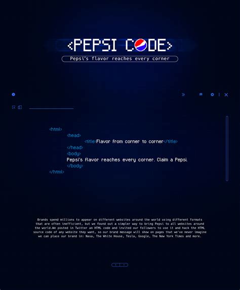 Pepsi Code Behance