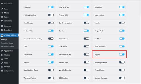 Toggle Widget Ht Mega Addons For Elementor