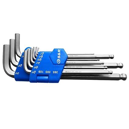 Sandr Allen Keys Hex Keys Ball End Set Hx 9 Pieces 1 16 3 8 Inch