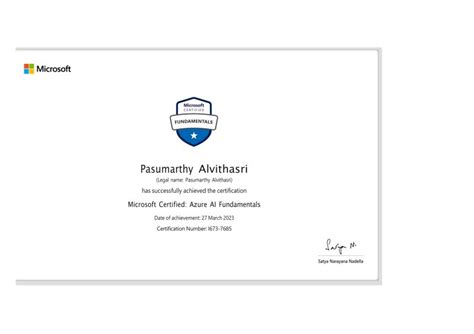 Pasumarthy Alvithasri On Linkedin Microsoftazure Ai Certification