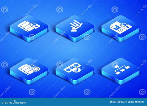 Set Hierarchy Organogram Chart Server Security With Lock Password Protection Pie Infographic