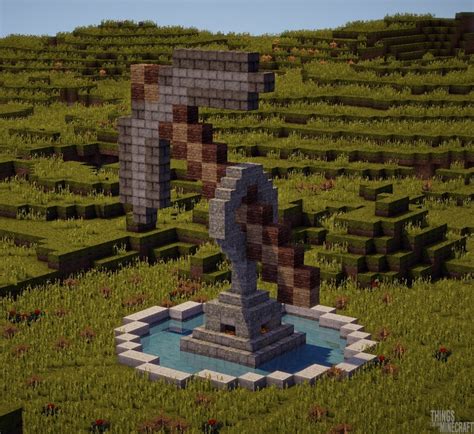 Giant Pickaxe Statue Minecraft Map