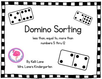 Domino Sorting Less Than Equal To More Than By Kelli Lane TPT