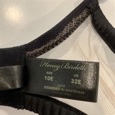 Honey Birdette Amelie Black Bra Size 10e Small Tear Depop