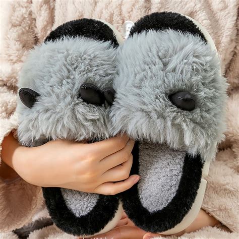 Moo Fluffy Slippers Myfarmbunch