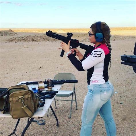 Chick With Gun Mm AR Pistol