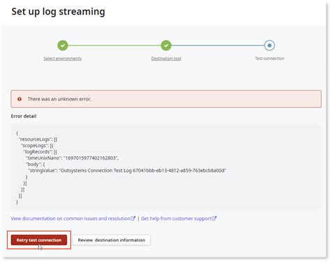 Configuring The Log Streaming Service In Lifetime Outsystems 11