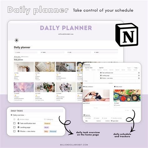 Life Dashboard For Notion