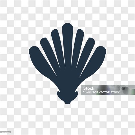 투명 한 배경 조개 투명도 로고 디자인에 고립 된 조개 벡터 아이콘 가리비에 대한 스톡 벡터 아트 및 기타 이미지 가리비