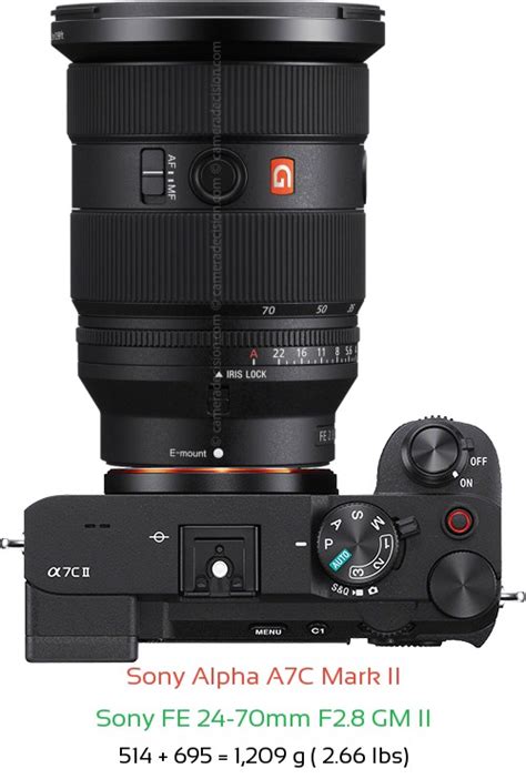 Sony A7c Ii Camera And Sony Fe 24 70mm F28 Gm Ii Lens