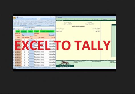 Single User Excel To Tally Converter Accounting Software For Windows Free Download Available