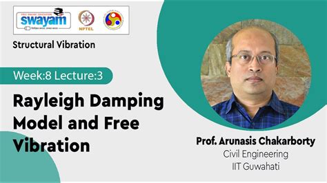 Lec 30 Rayleigh Damping Model And Free Vibration Youtube