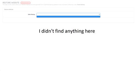 How Do I Restore The Backup General Discussion CyberPanel Community