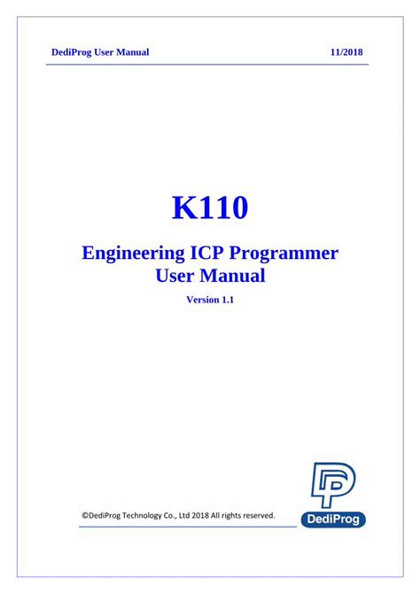 Pdf Usb Programmer Dediprog Technology Co Ltdthe Spi Iic Isp