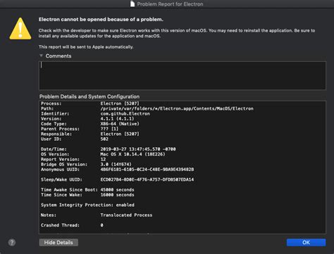 Macos Electron 411 Will Not Start Up For Non Owner With Errno13