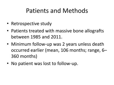 Massive Bone Allografts Ppt