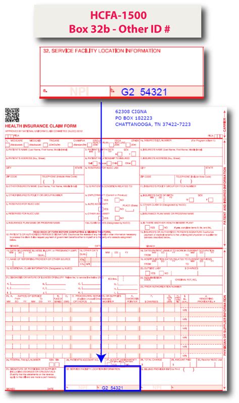Eclaims Hcfa 1500 Box 32b Other Id