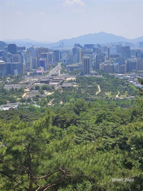 북악산 등산코스 창의문 북악산 청와대전망대 광화문역 이산저산