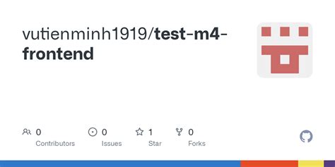 GitHub Vutienminh Test M Frontend