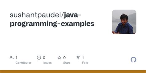 github sushantpaudel java programming examples