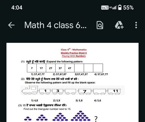 4 04 Leftarrow Math 4 Class 6 Q Lambda Class 6 { Text {th } }