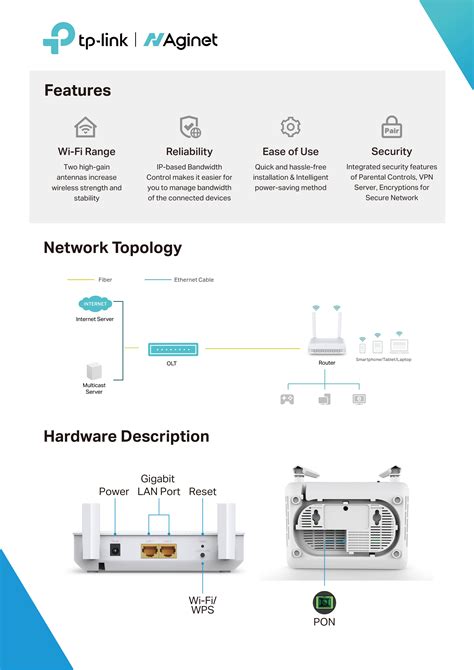 Tp Link Xc220 G3 Ac1200 Wireless Xpon Onu Router Up To 12gbps Wi Fi