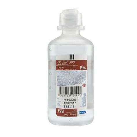 Otrozol 500 Metronidazol 500 Mg 100 Ml Solución Inyectable Frasco De
