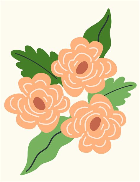 녹색 잎을 가진 3 개의 복숭아 꽃 벡터 Unsplash의 무료 꽃 이미지