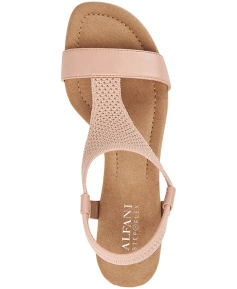 Alfani Womens Step N Flex Vacanzaa Wedge Sandals Created For Macys